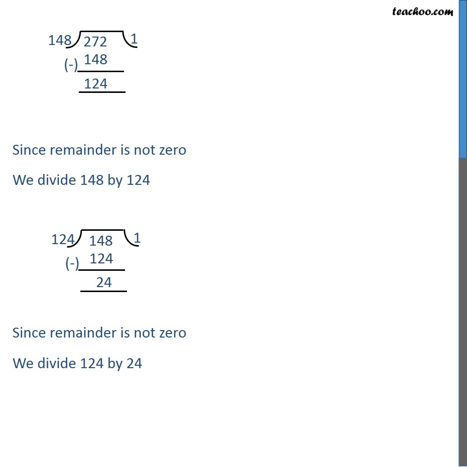 Example 1 - Use Euclid’s algorithm to find HCF of 4052 - HCF using Euc Example 1 - Use Euclid’s algorithm to find HCF of 4052 - HCF using Euc